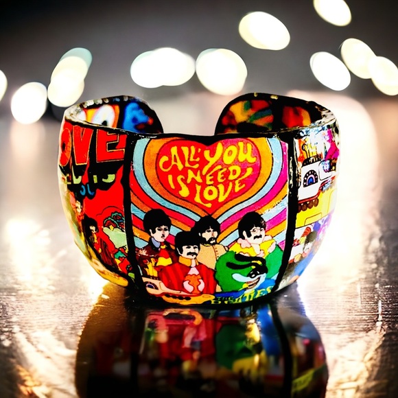 Hand Crafted | Jewelry | The Beatles All You Need Is Love Bangle ...
